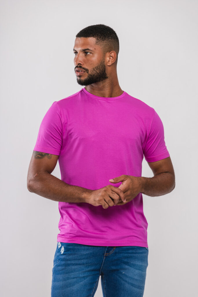 Camiseta Viscose Rosa Pink - Ciao for Men