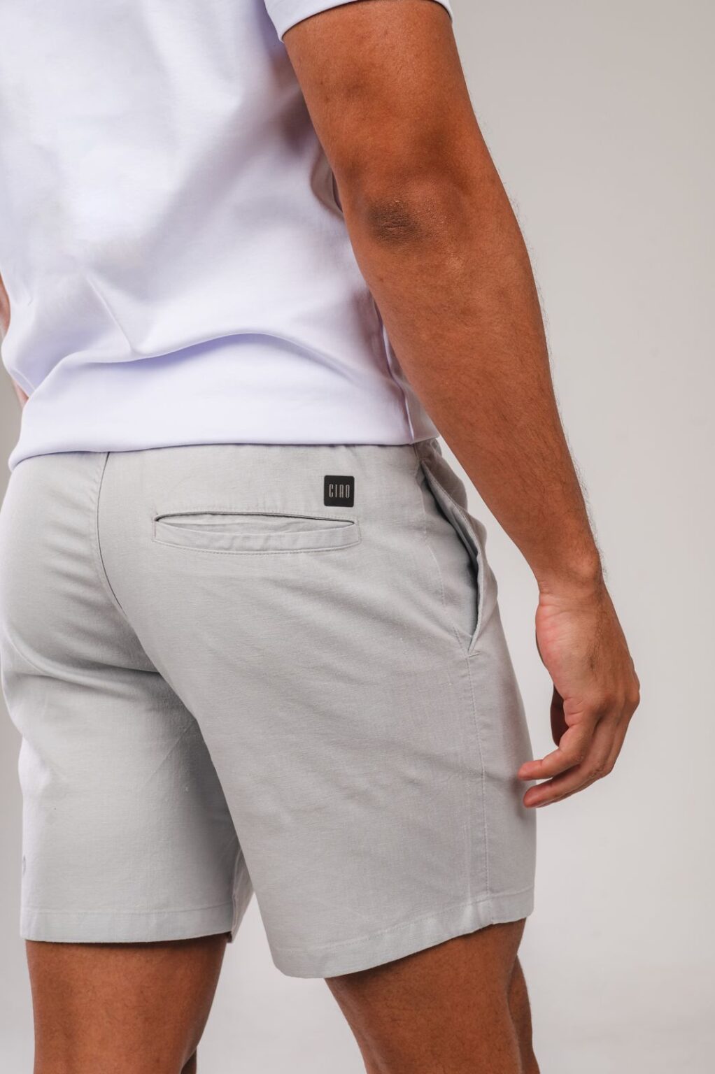 Short De Linho St. Barth Cinza - Ciao for Men